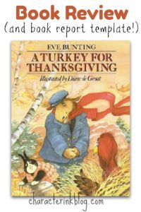 "A Turkey for Thanksgiving" Book Review (With Book Report Template for ...
