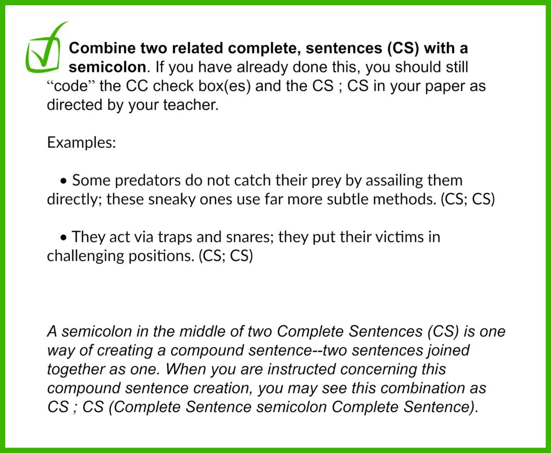 Using a Semicolon to Combine Two Sentences Into One (With Tricky Trick ...