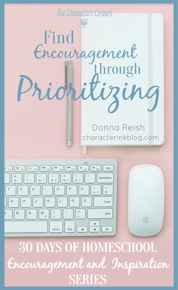 Finding Encouragement Through Prioritizing - Character Ink